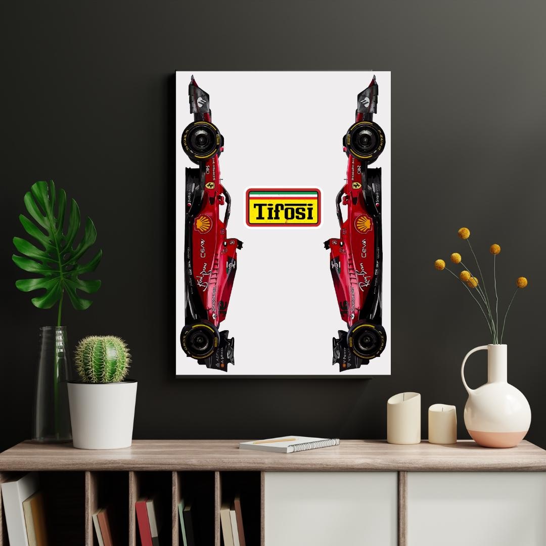 Ferrari Formula One Racing Car Digital Wall Art Poster A3 - Etsy