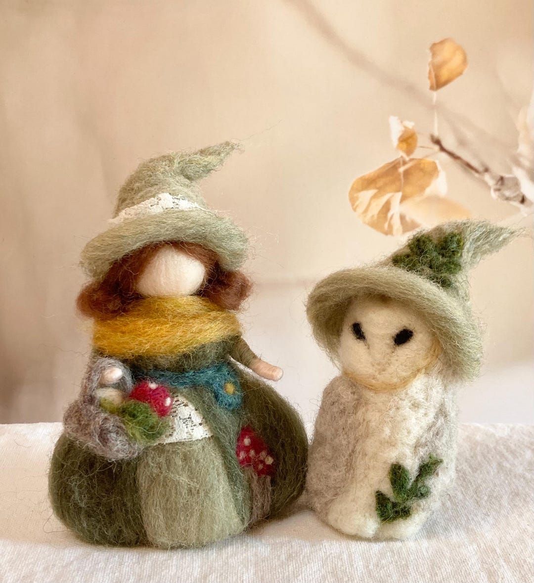 The Little Herbal Kitchen Witch, Good Luck Charm, Retro Halloween ...