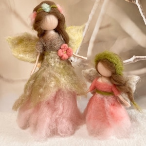 Needle Felted Flower Fairy Queen, Princess Fairy, Spring Fairy, Spring ...