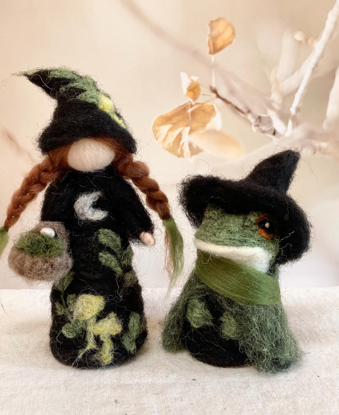The Herbal Forest Witch (or Botanical Witch), Kitchen Witch With ...
