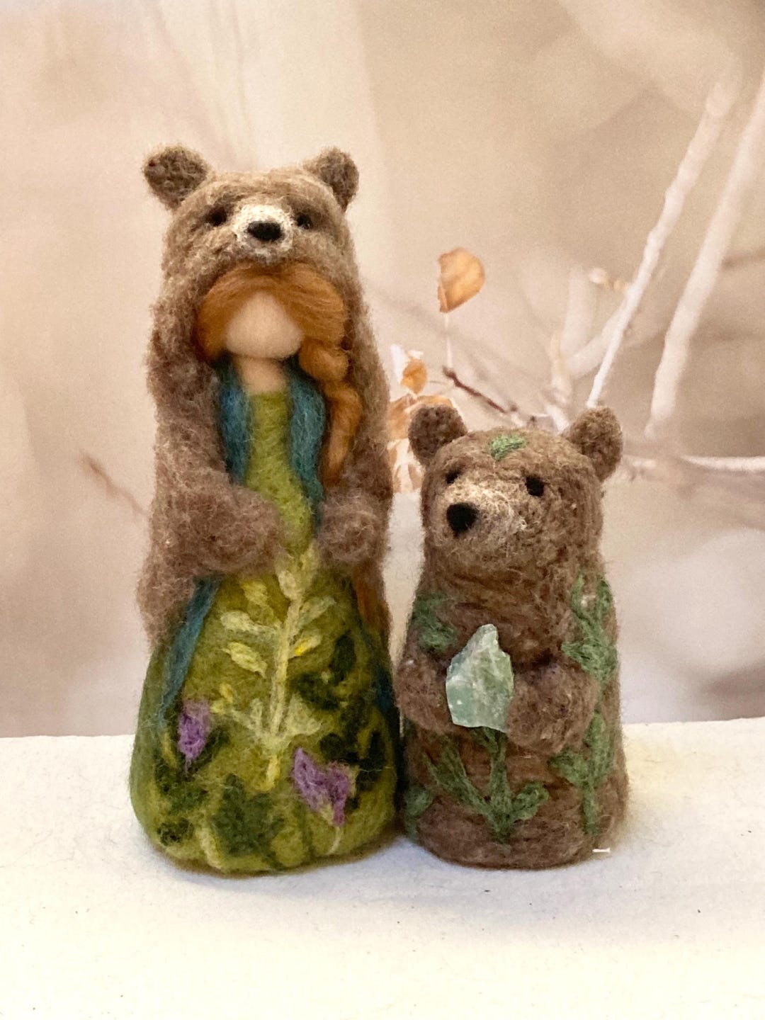 Artio Celtic Goddess With Her Spirit Animal Artos the Bear Wool ...