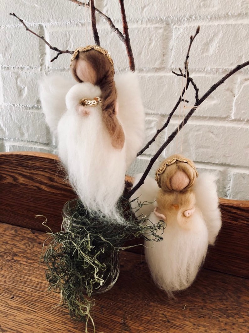 Needle Felted Angel-fairy Christmas Ornament - Etsy
