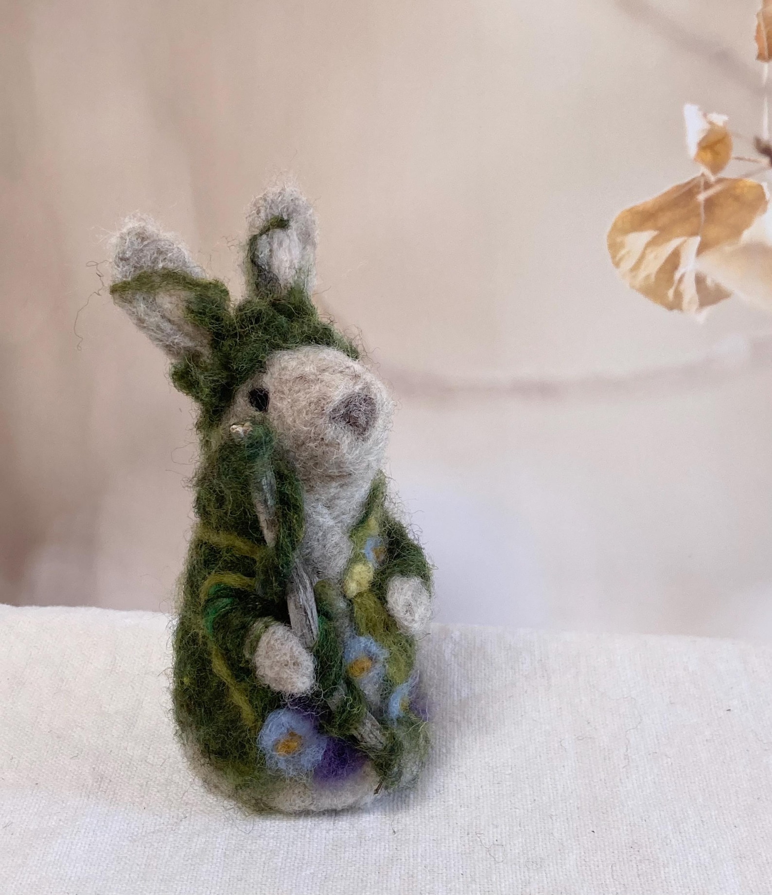 Needle Felted Easter Spring Fairy Goddess With Her Rabbit,easter ...