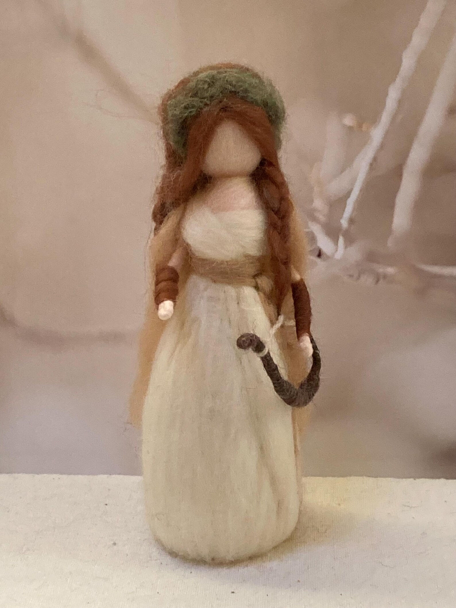 Greek Goddess Artemis Wool Figurine With the Guardian of the Forest ...
