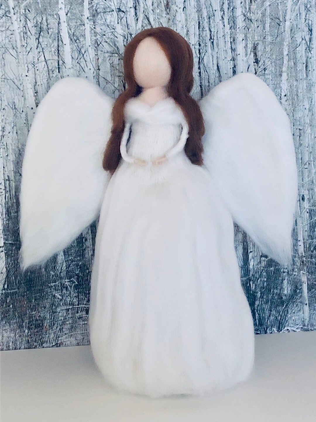 Needle Felted Angel Tree Topper, Waldorf Inspired, Christmas Tree ...