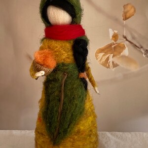 Needle Felt Fall Nature Table Waldorf Inspired With Lady Fall and 2 ...