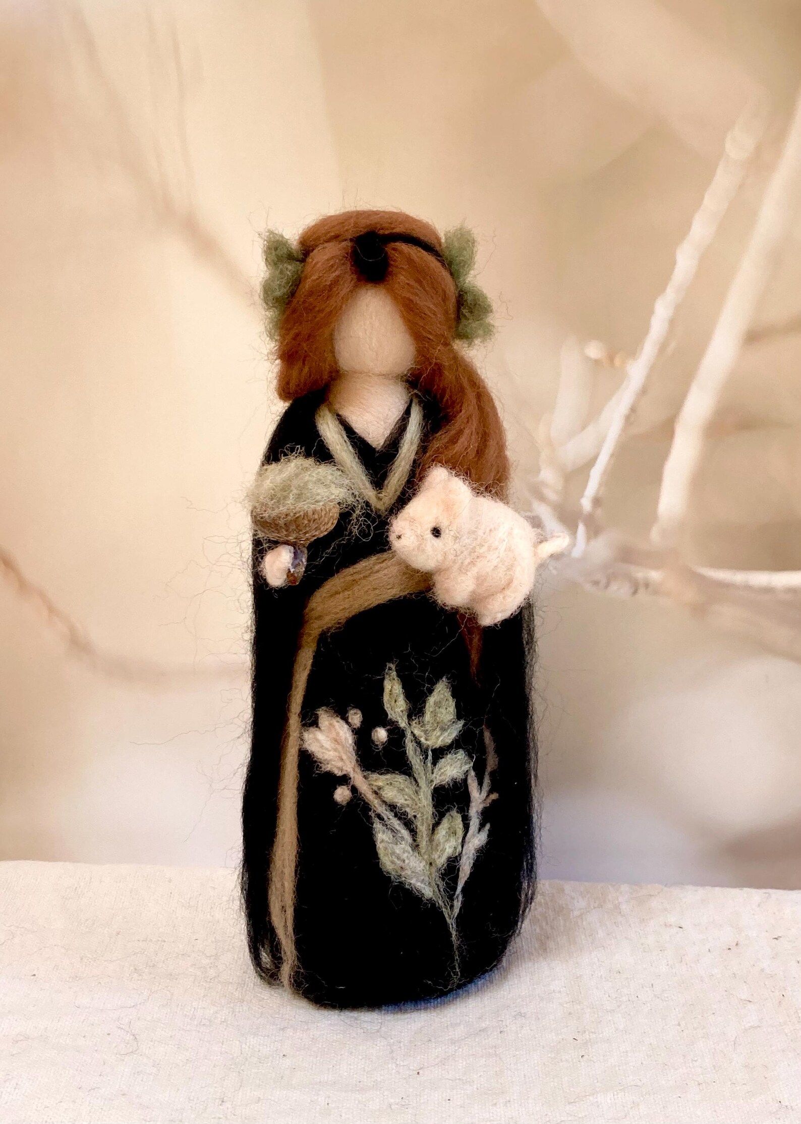 Greek Goddess Circe the Sorceress Figurine, Samhain Mantel Decoration ...
