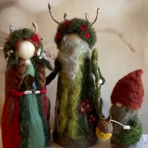 Needle Felt Winter Solstice, Yule Christmas Nature Table Waldorf ...
