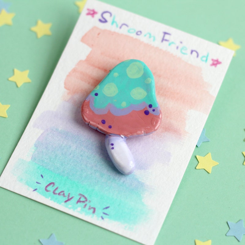Polymer Clay Pins - Etsy