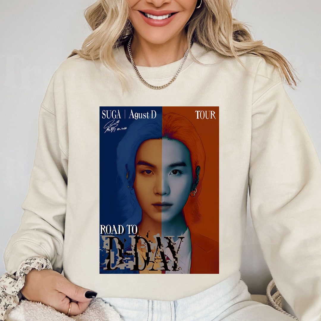 Suga Agust D Road to D-day Tshirt, Suga on Tour 2024 Sweatshirt, D Day ...