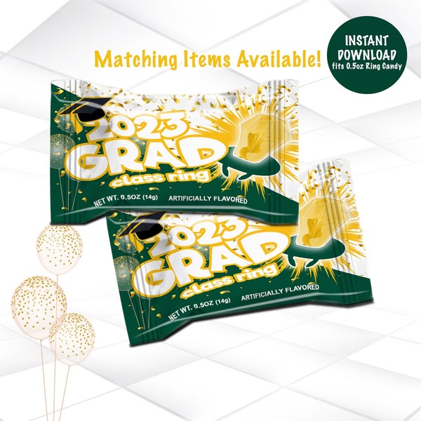 Ring Pop Template Graduation - Etsy