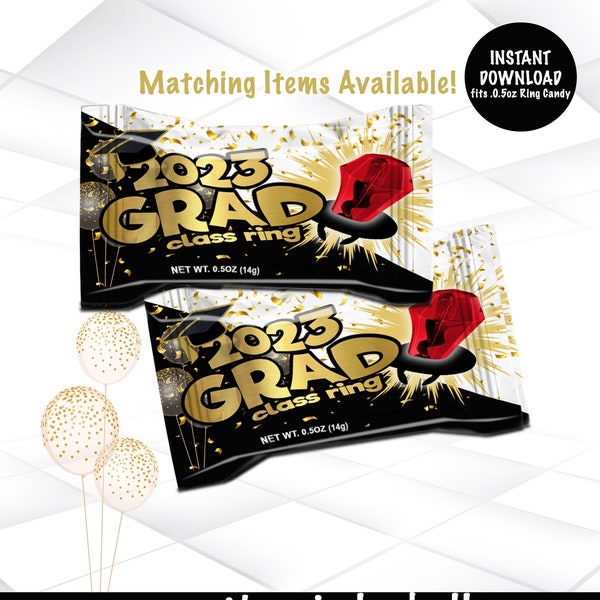 Ring Pop Template Graduation - Etsy