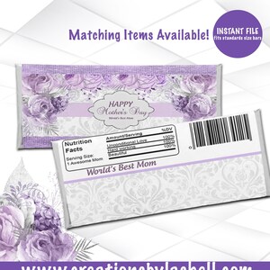 Mother's Day Candy Bar Wrapper Instant Download | Mother's Day ...