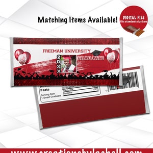 Graduation Candy Bar Wrapper Printable | Graduation Chocolate Bar ...