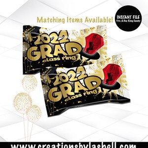 Graduation Candy Ring Wrapper Instant File Candy Class Ring - Etsy