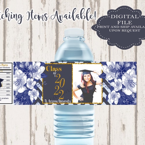 Graduation Party Water Bottle Labels Graduation Party - Etsy