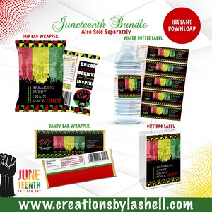 Juneteenth Favors Instant Download Bundle Juneteenth Treats Bundle ...