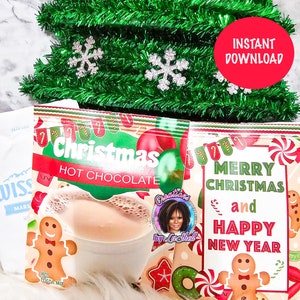 Christmas Hot Cocoa Wrapper Instant Download | Kids Hot Chocolate ...