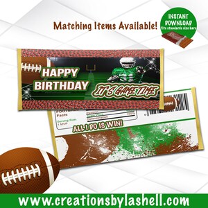 Football Party Labels Bundle Instant Download Football Party Favors ...