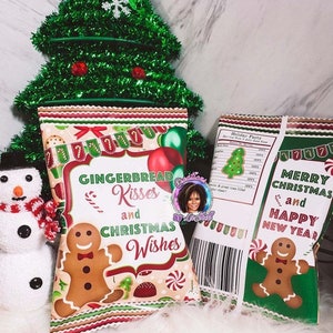 Christmas Chip Bag Instant Download | Kid's Christmas Chip Bag Template ...