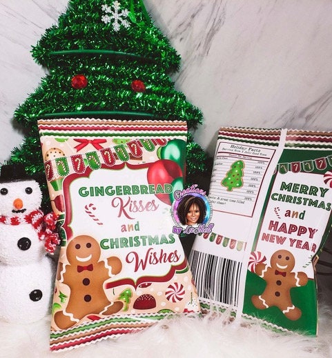 Christmas Chip Bag Instant Download Kid's Christmas Chip - Etsy