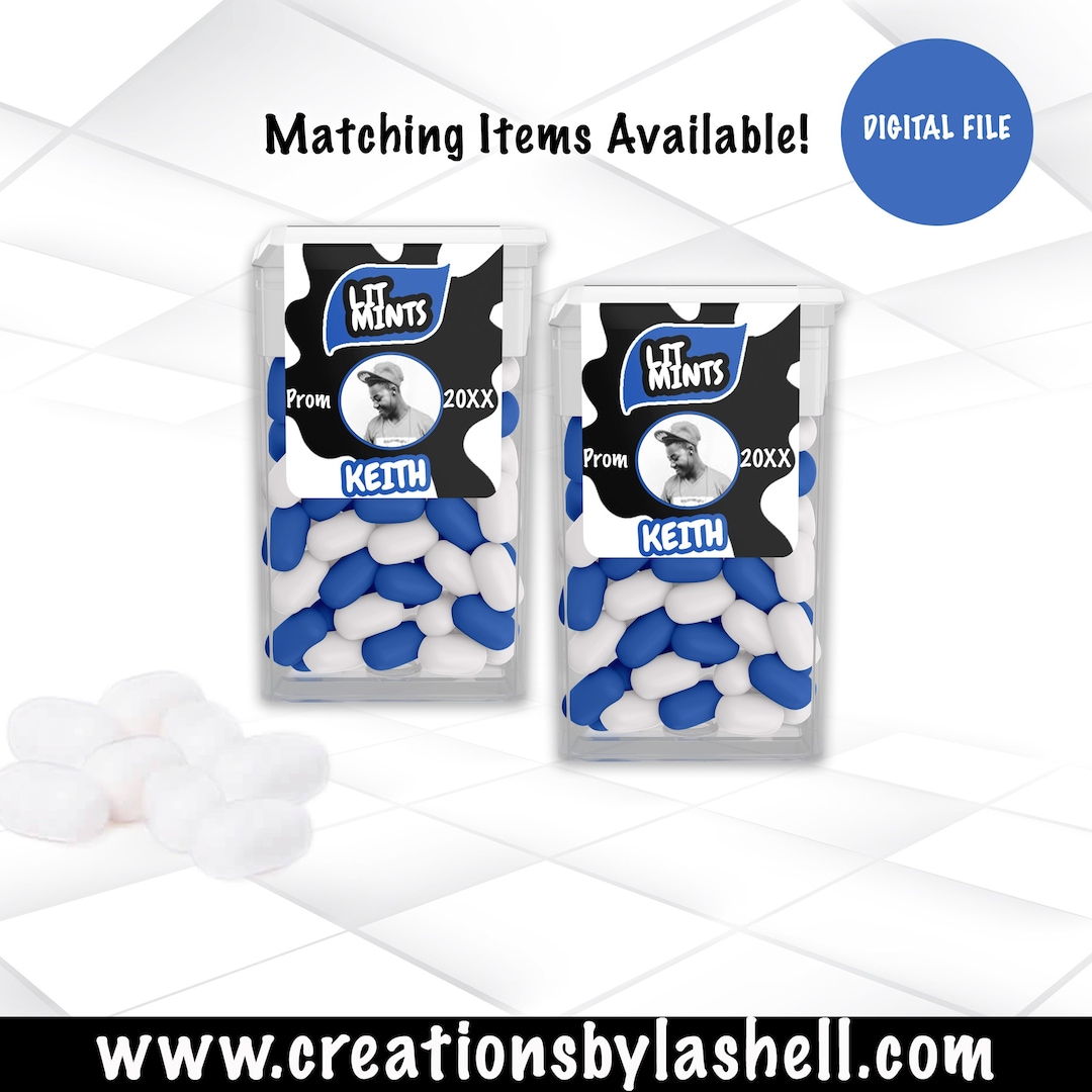 Prom Mint Labels Digital File | Prom Labels Printable File | Litt Mints ...