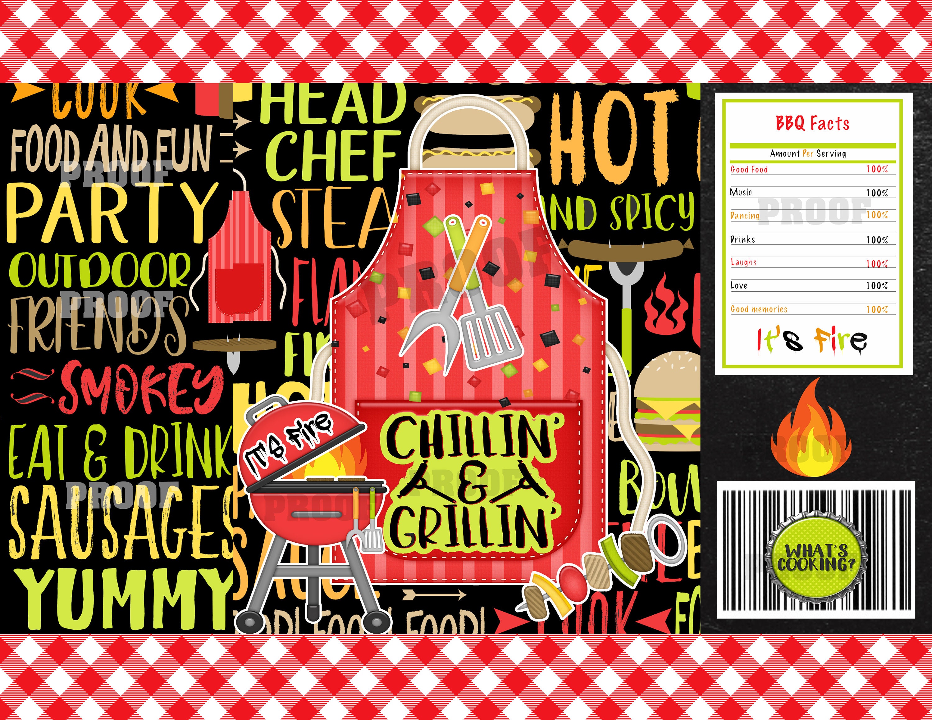 BBQ Chip Bag Instant Download | Cookout Chip Bag Digital File | BBQ ...
