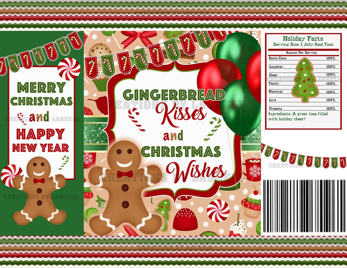 Christmas Chip Bag Instant Download Kid's Christmas Chip - Etsy