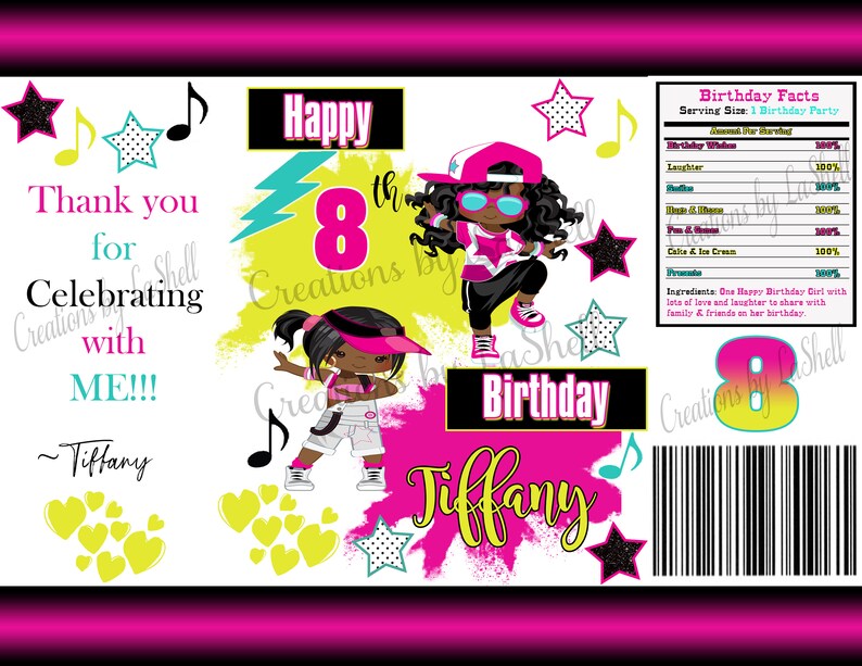 Hip Hop Chip Bags Digital File Dance Party Chip Bags - Etsy