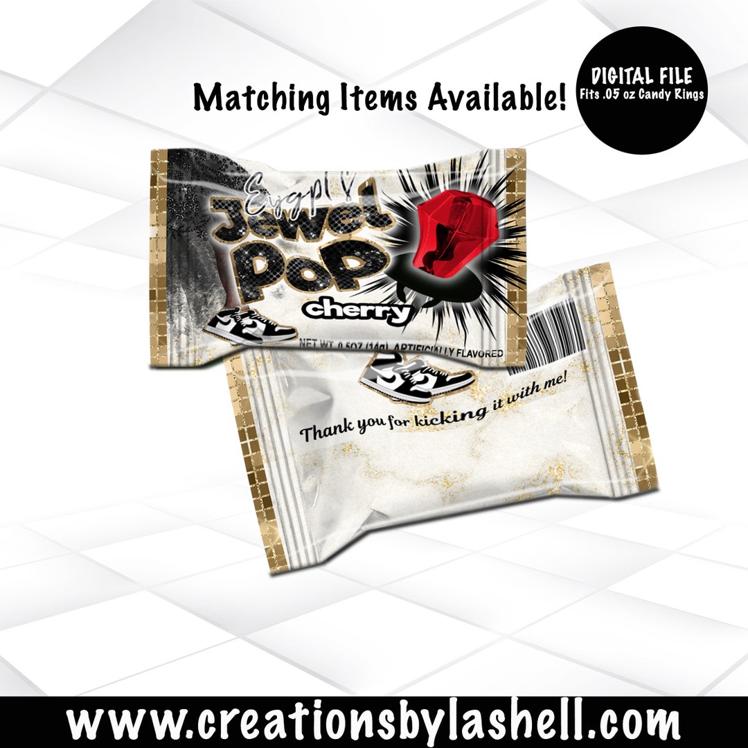 Sneaker Ball Candy Ring Wrapper Template Sneaker Ball Jewel Ring ...