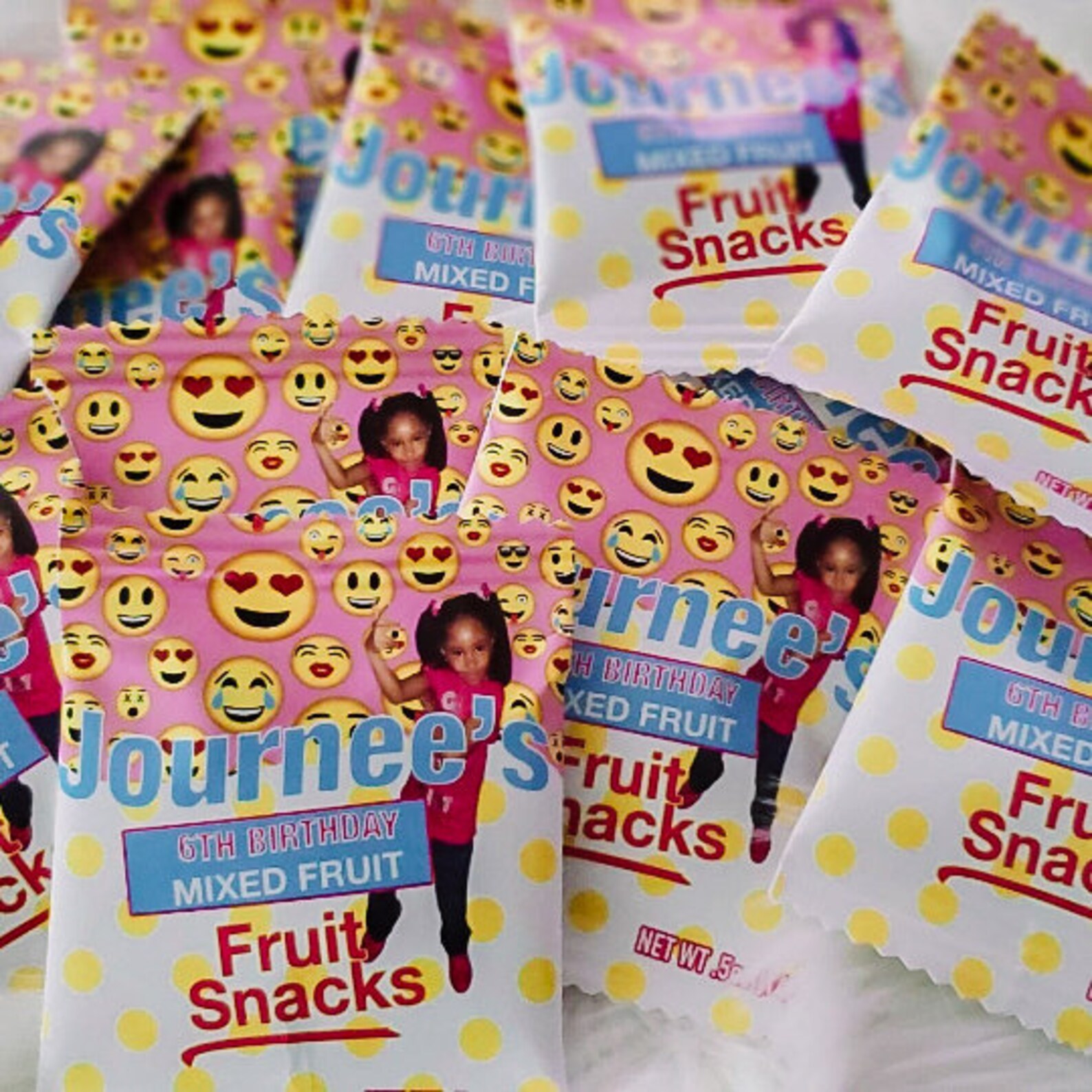 Emoji Fruit Snacks Digital File Emoji Party Favor Printable - Etsy