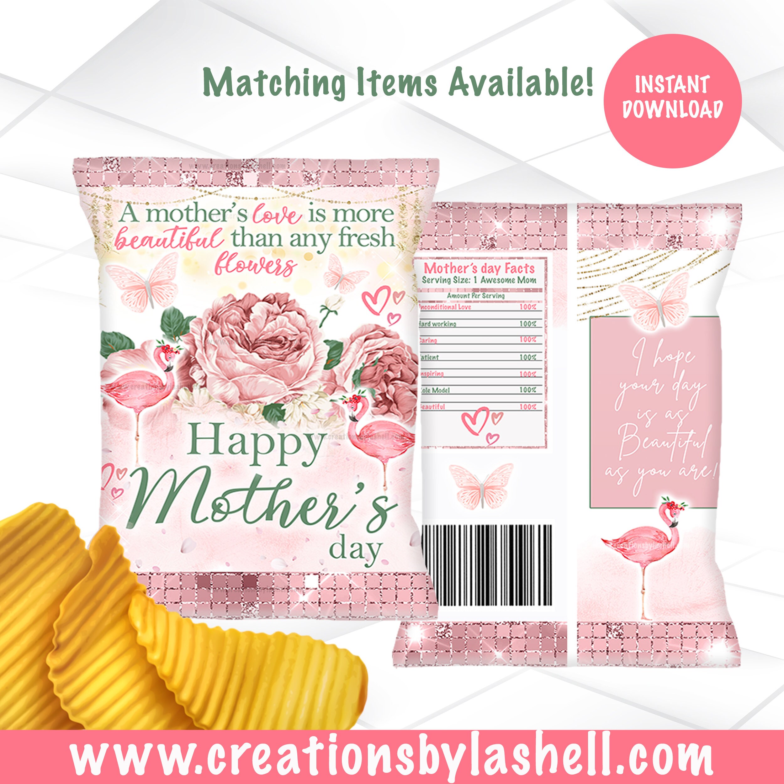 Mother's Day Favors Instant Download Bundle Mother's Day Printable ...