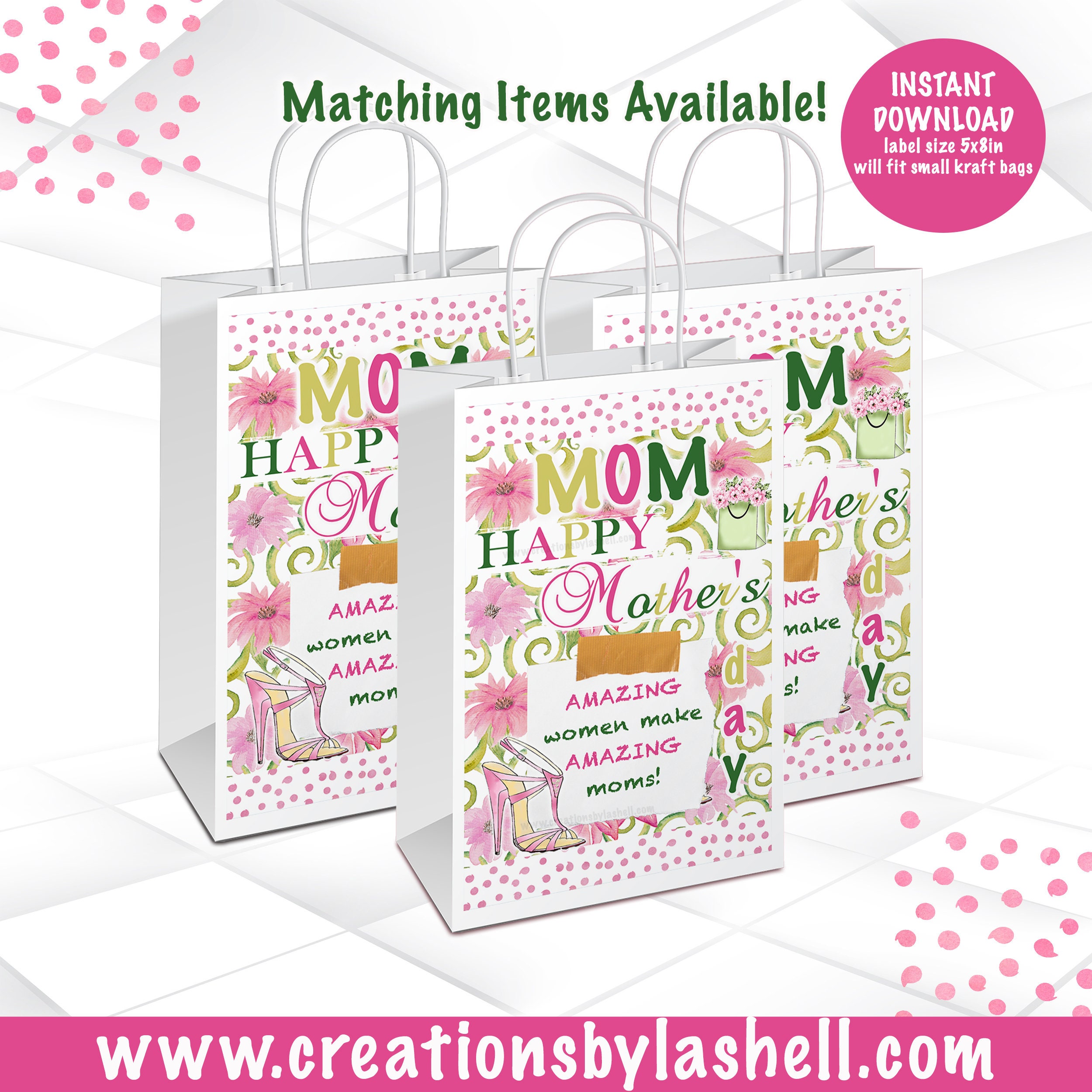Mother's Day Favors Bundle Instant Download Mother's - Etsy