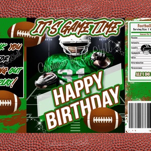 Football Party Labels Bundle Instant Download Football Party Favors ...