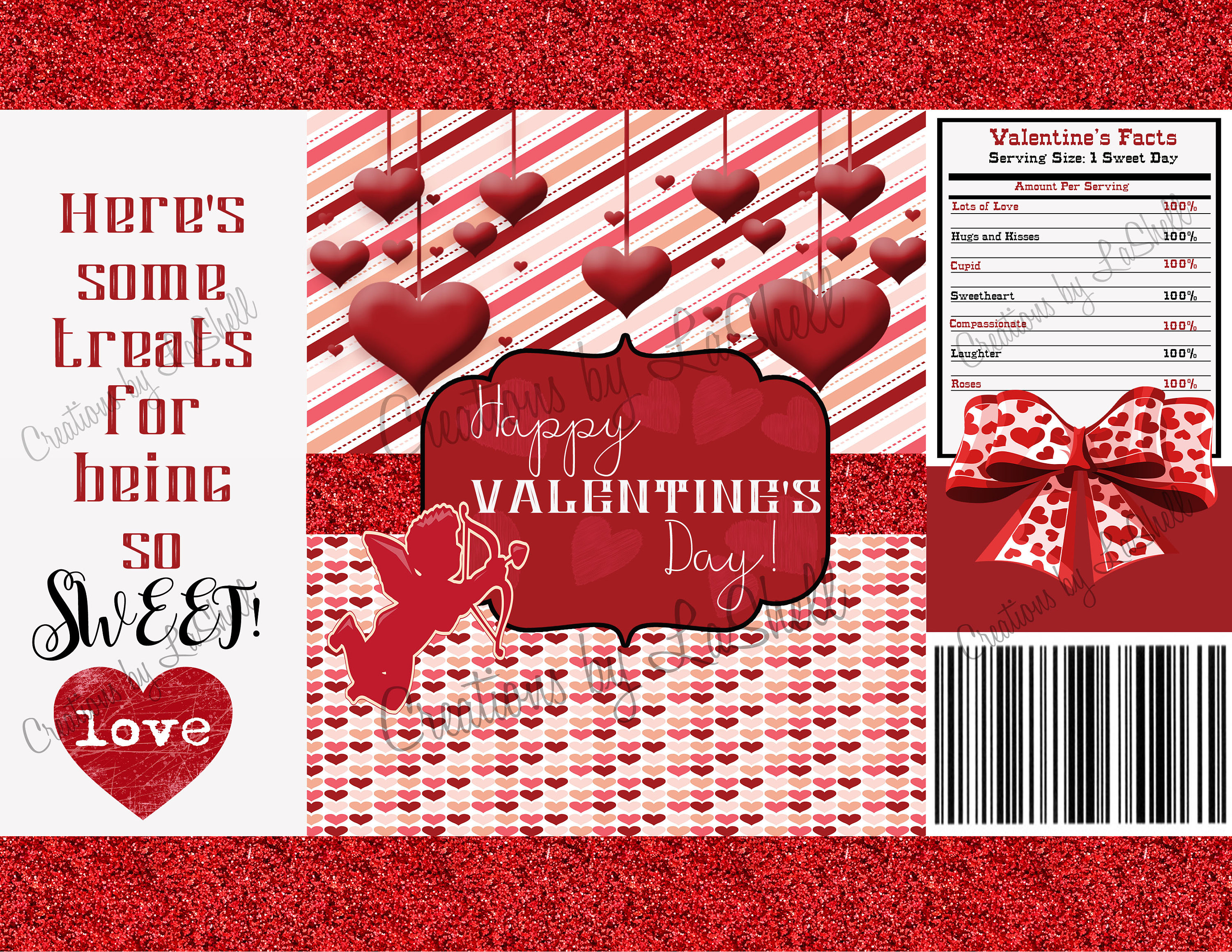 Valentine's Day Chip Bags Instant Download Valentine's Chip Bag ...