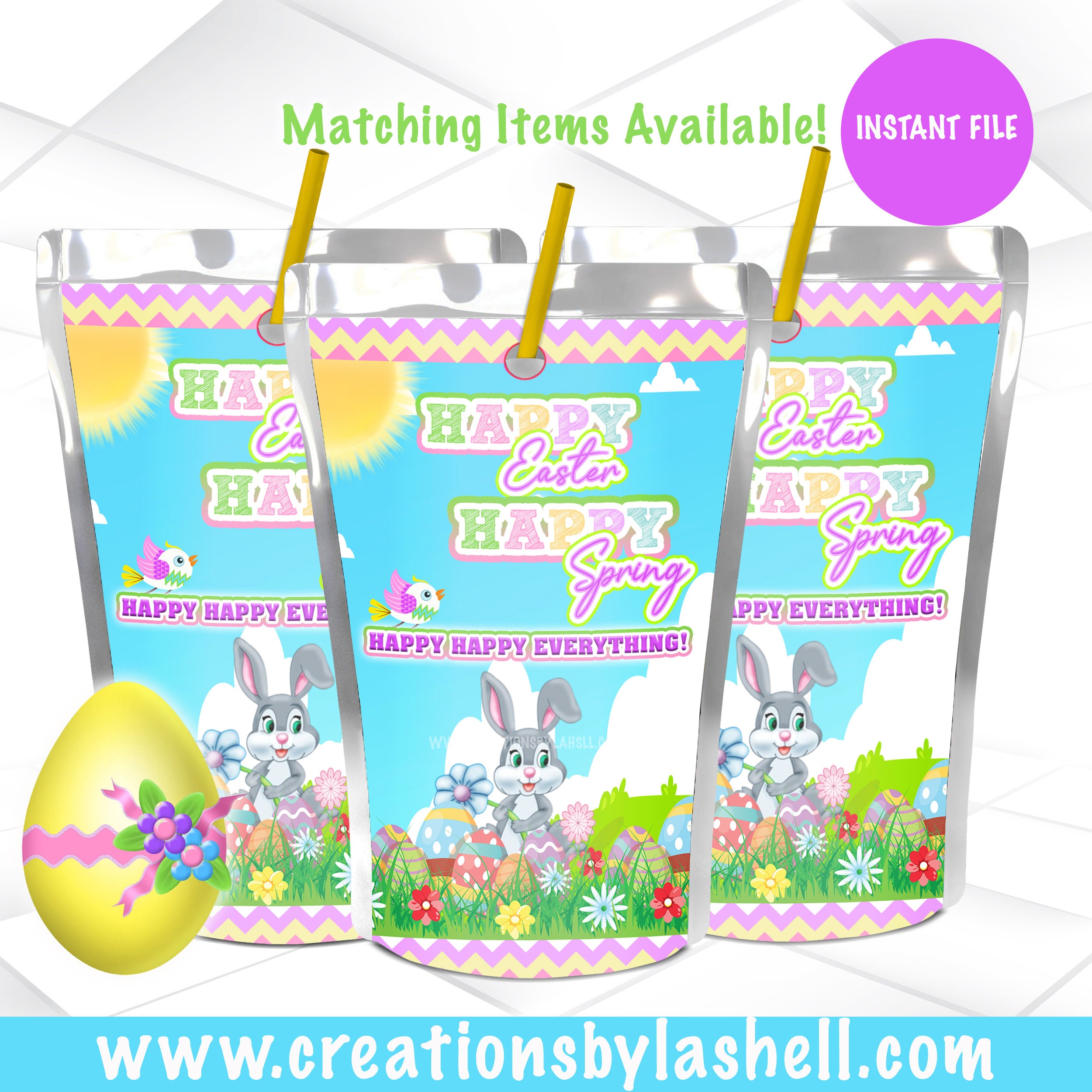 Easter Basket Stuffers Bundle Instant Download Easter Favors Bundle ...