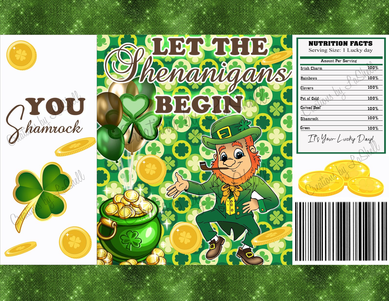 Saint Patricks Day Chip Bags Instant Download | St. Patty's Day Chip ...