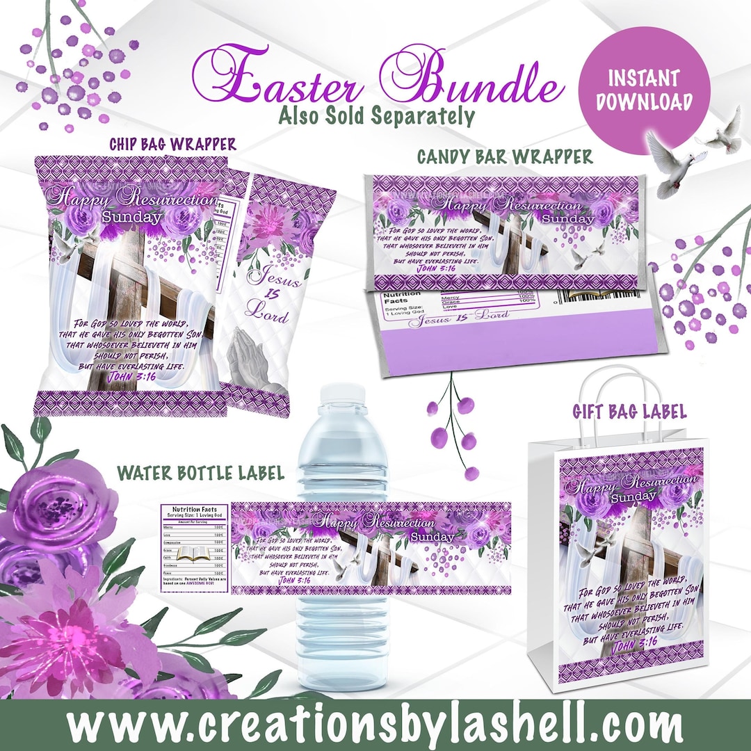 Resurrection Sunday Bundle Instant Download Resurrection Favors Bundle ...