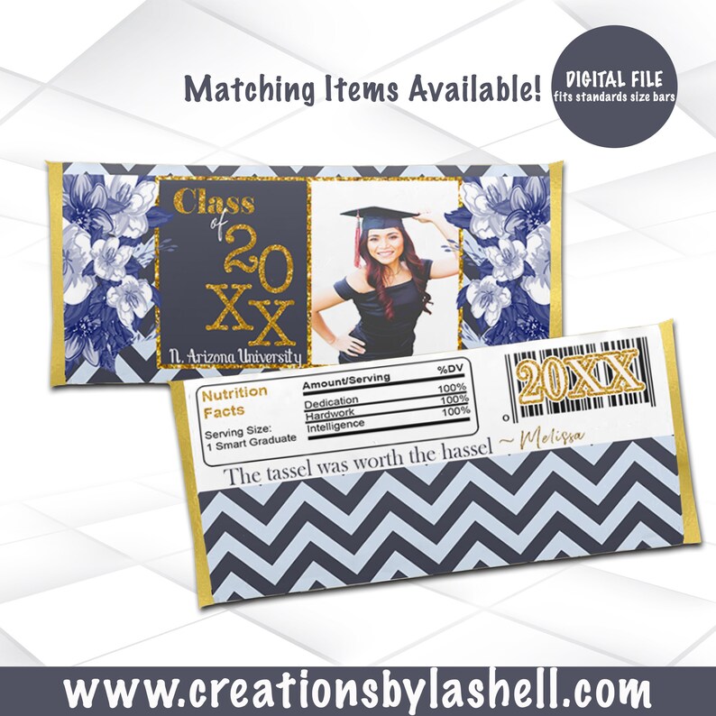 Graduation Candy Bar Wrapper Printable | Graduation Chocolate Bar ...