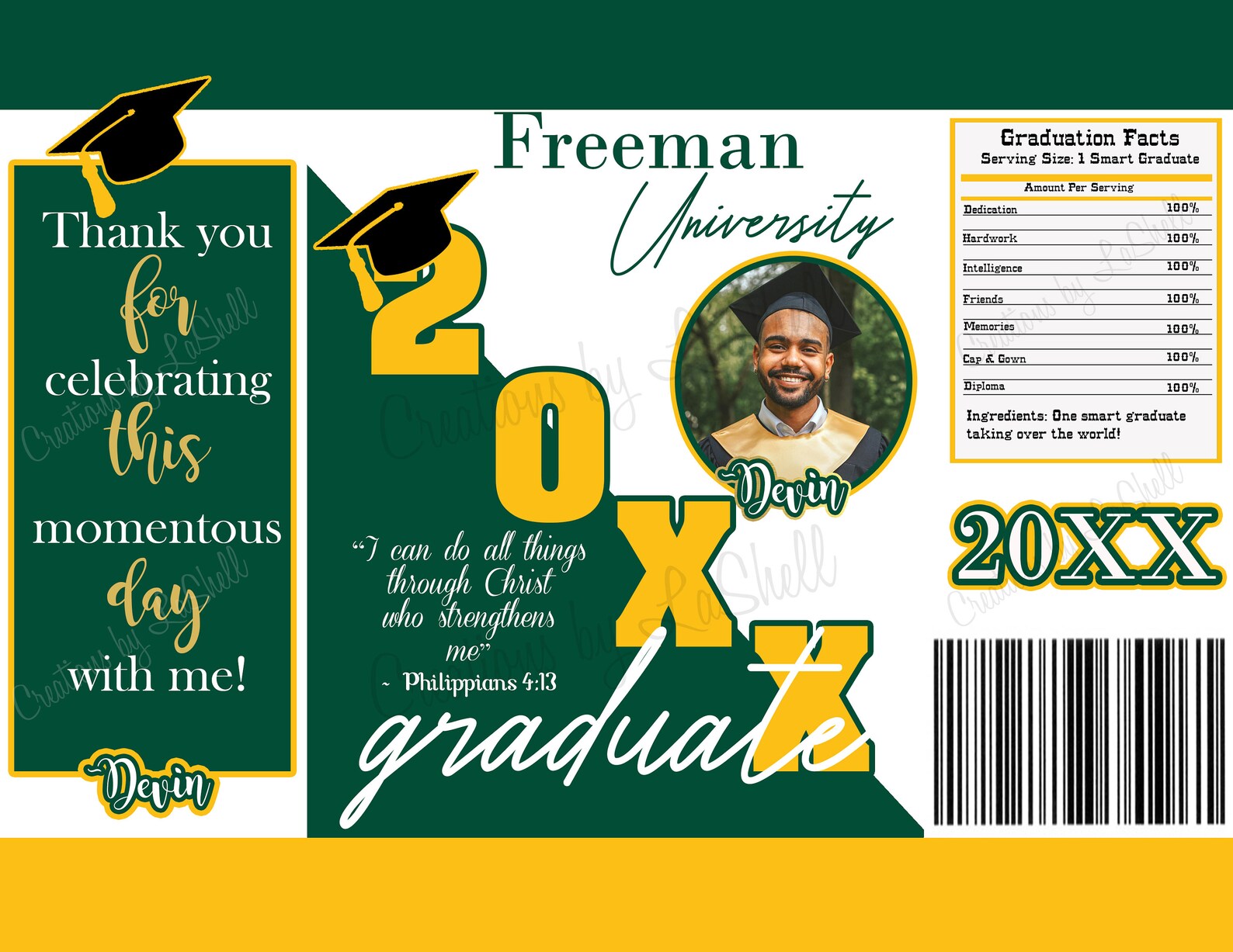 Graduation Chip Bags Template Graduation Chip Bag Printable Custom ...