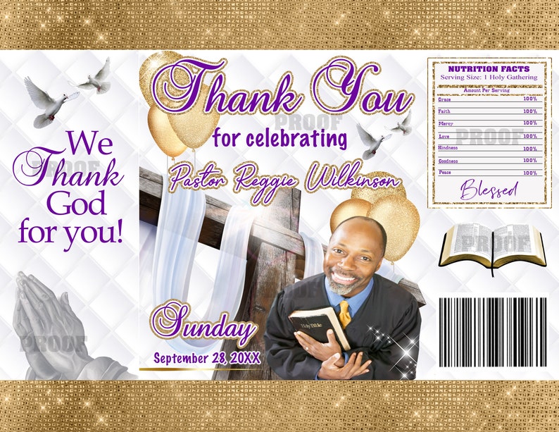 Pastor Chip Bag Digital File | Church Chip Bag Favors | Pastoral ...
