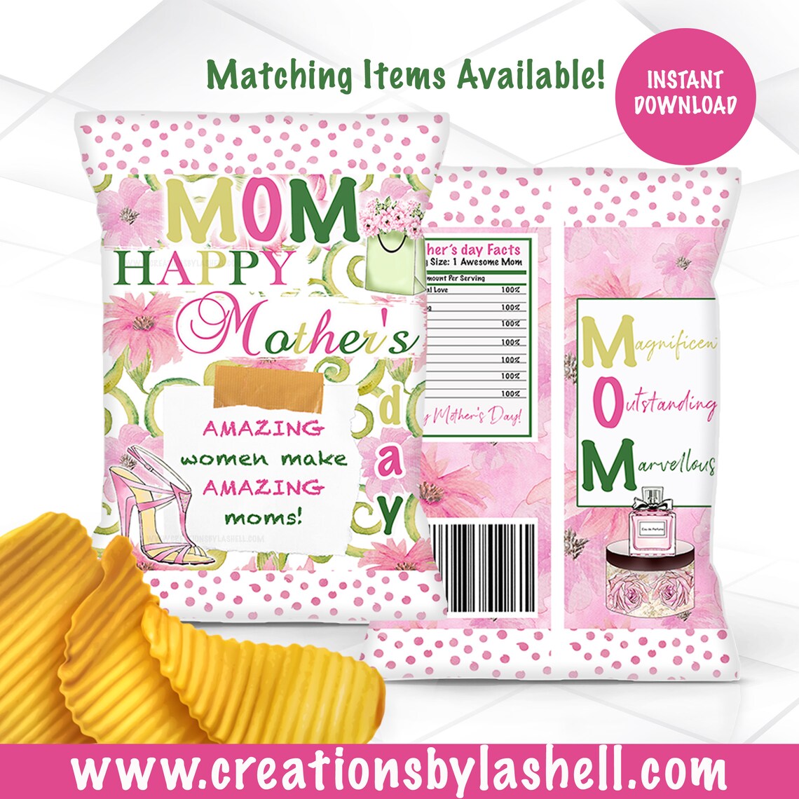 Mother's Day Favors Bundle Instant Download Mother's - Etsy