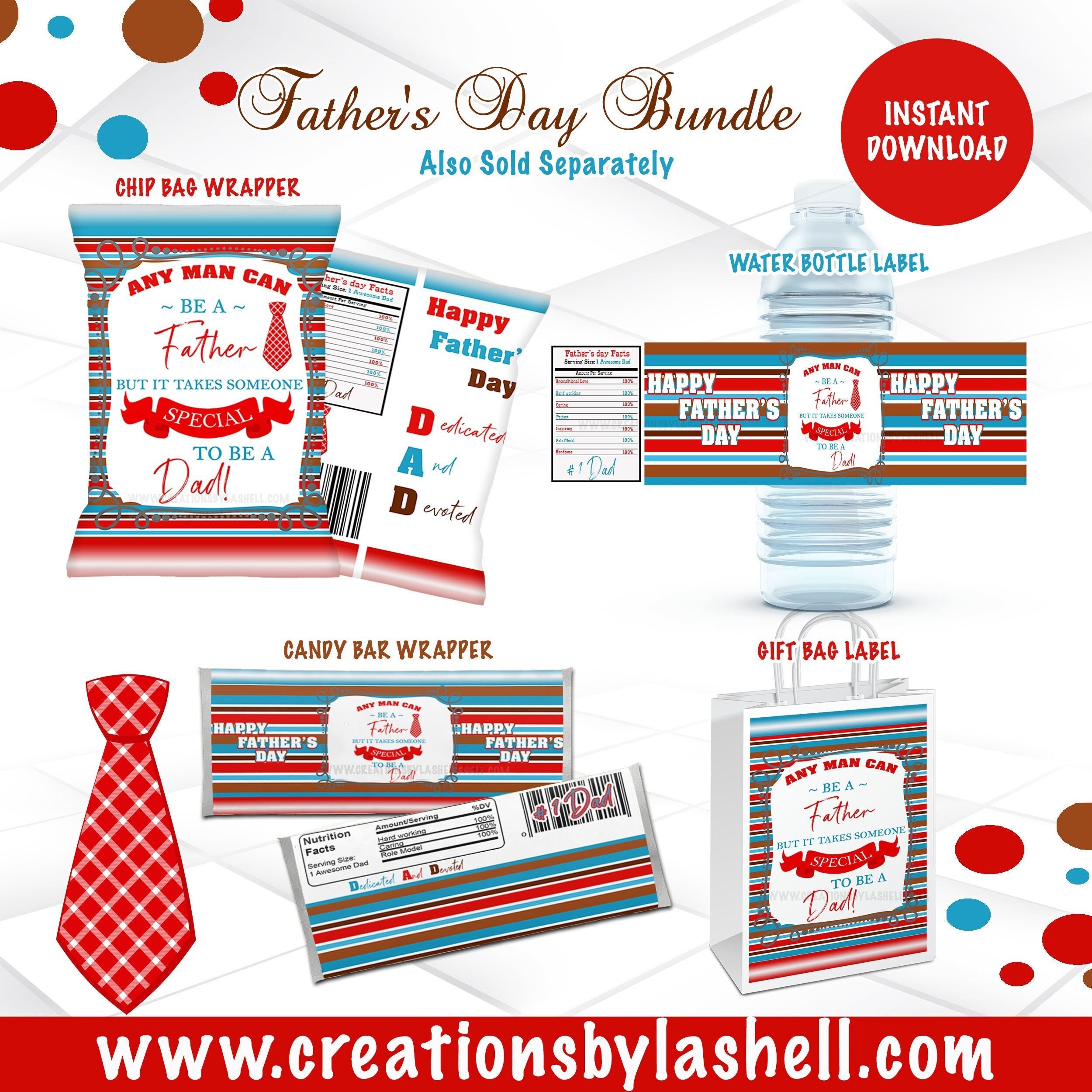 Father's Day Favors Bundle Instant Download Father's - Etsy