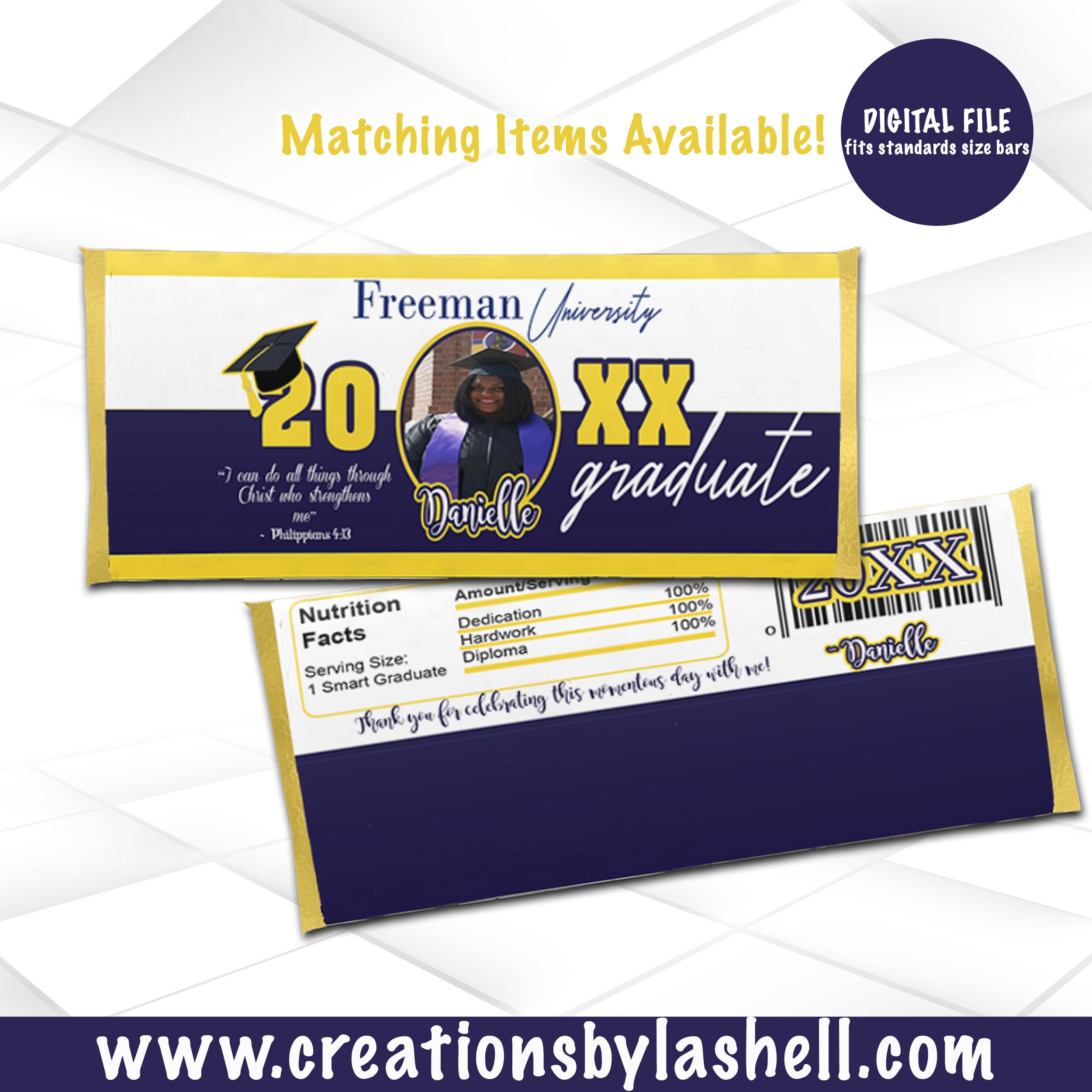 Graduation Candy Bar Wrapper Printable Graduation Chocolate Bar Wrapper ...