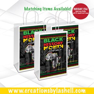 Black History Month Favors Instant Download Bundle Black History Month ...