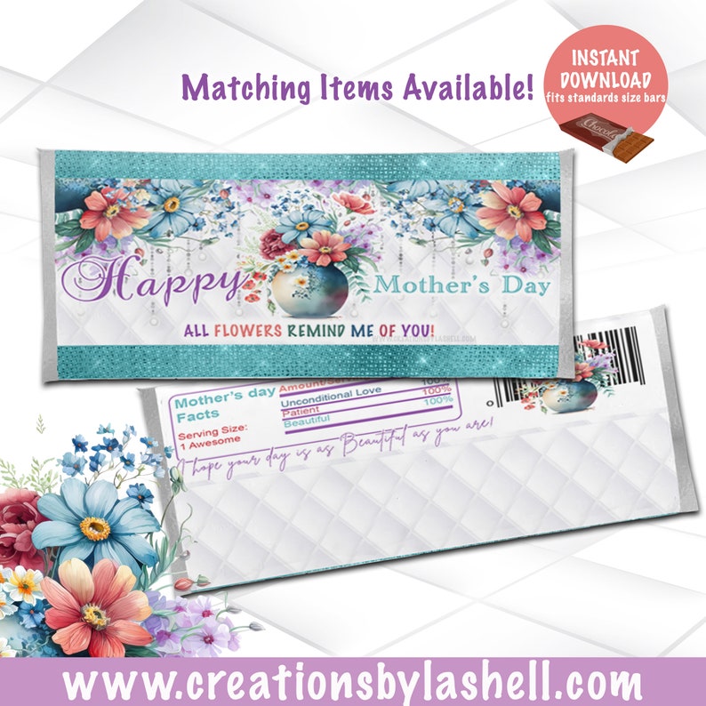 Mother's Day Favors Bundle Instant Download Mother's Day Templates ...