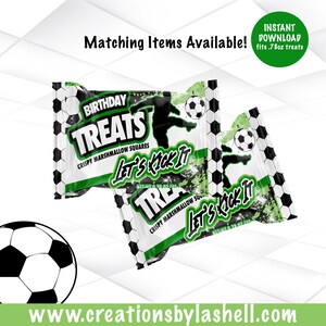 Soccer Party Labels Bundle Instant Download Soccer Party Favors Bundle ...