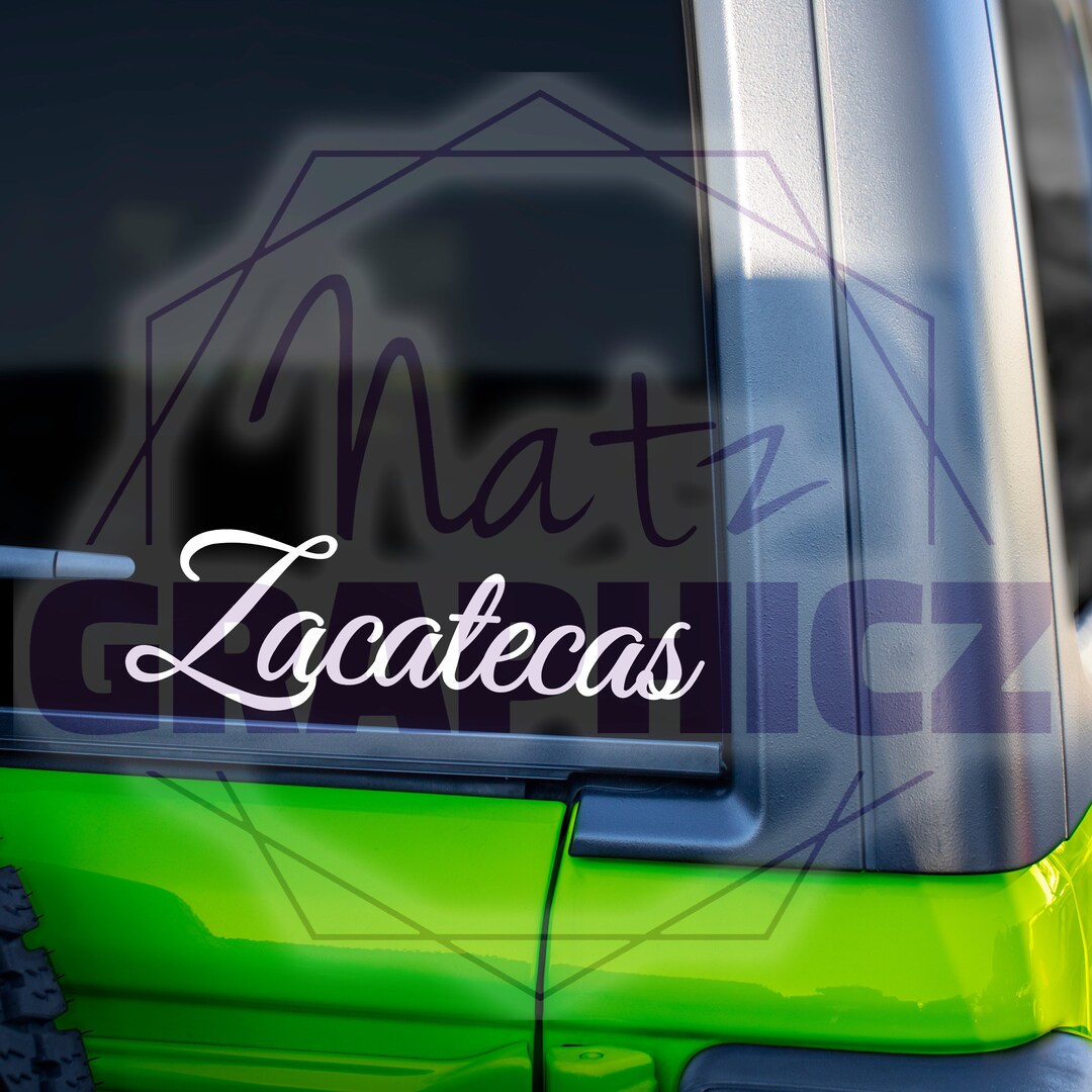 Zacatecas Decal, Zacatecas Sticker, ZAC, Zac Mexico Decal. SLP Sticker ...