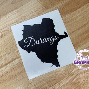 Estado De Durango Decal, DGO Sticker, Hard Hat Decal, Yeti Cup Sticker, Laptop Sticker, Mexico ...