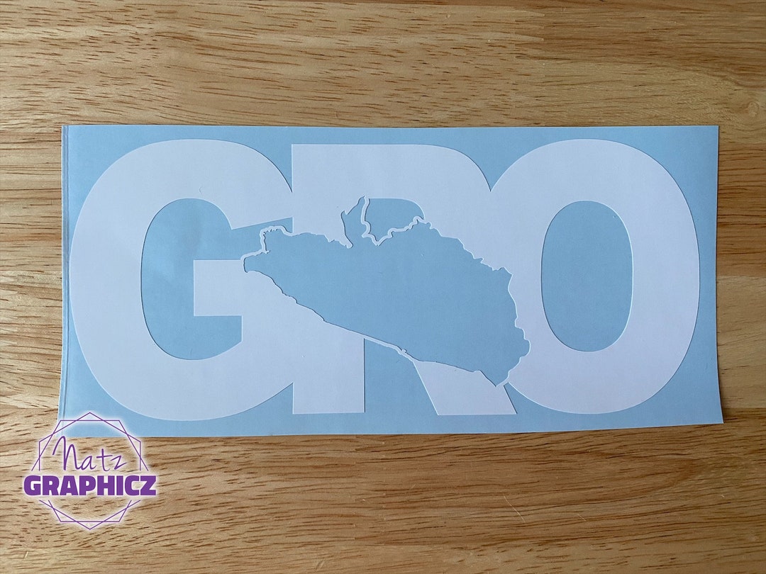 Guerrero Decal, GRO Sticker, Mexico Sticker, Hard Hat Sticker, Yeti Cup ...